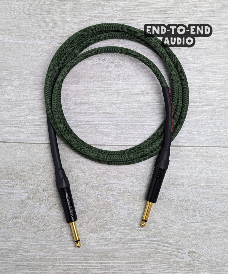 MOGAMI W2524 Guitar Instrument Cable | NEUTRIK 1/4" Plugs | Nickel Gold ...