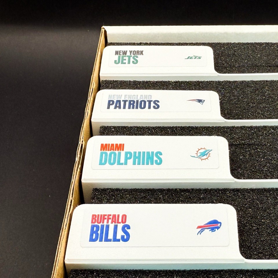 BCW Horizontal Trading Card Dividers with 32 Custom NFL Team Labels | eBay