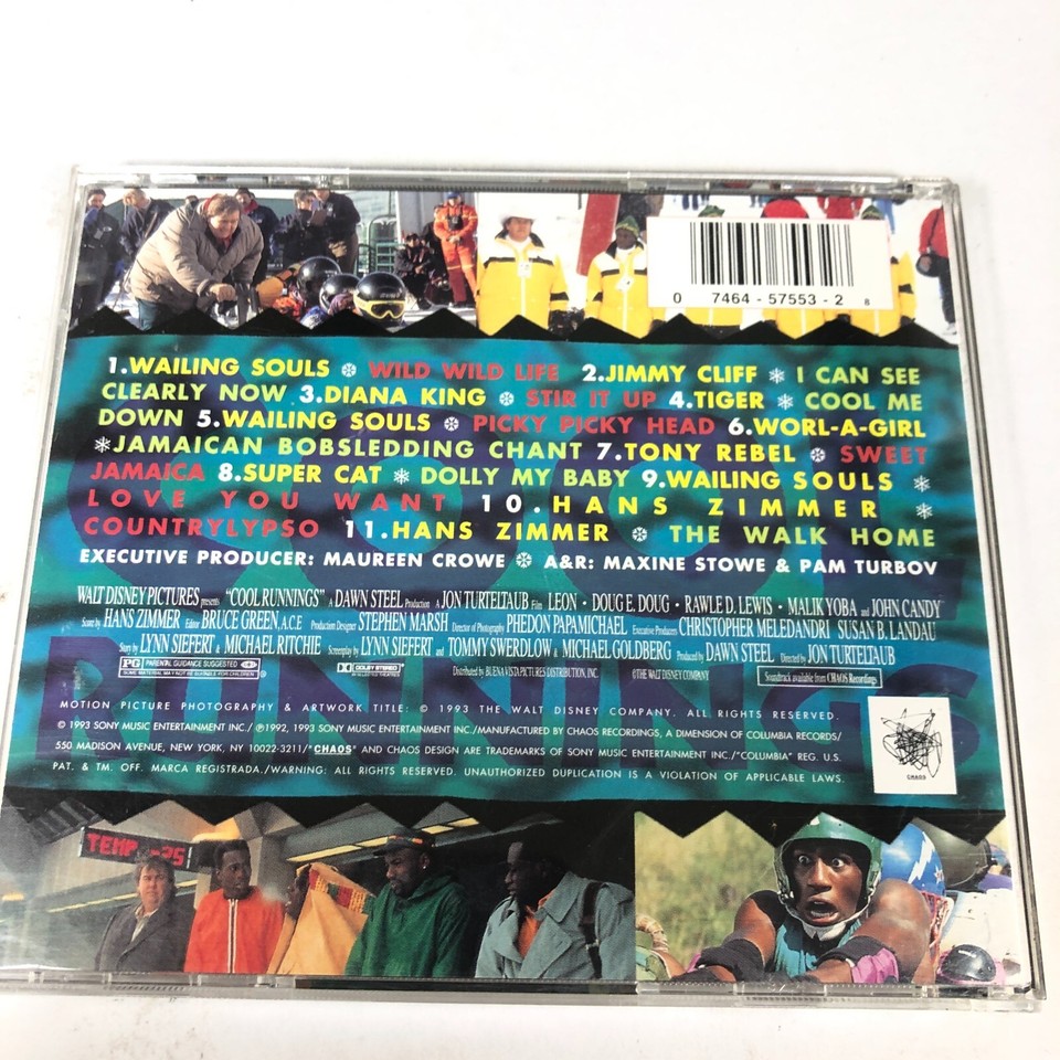 Cool Runnings by Original Soundtrack (CD, Sep-1993, Chaos Recordings ...