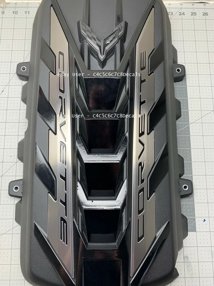 FITS Chevy Corvette StingRay C8 Engine Cover Decal 20 21 22 23 24 LOTS ...
