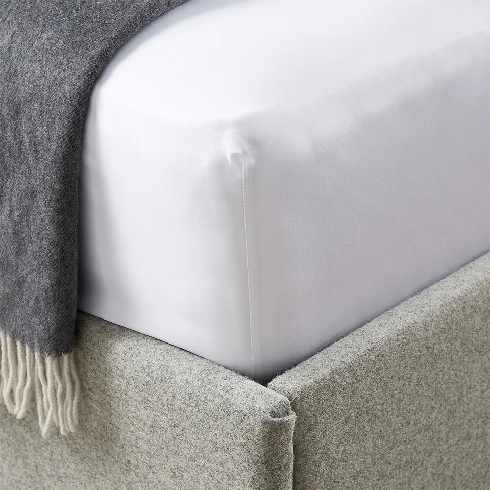 Extra Deep 100% P Cotton Fitted Sheet Single Double King Size Bed ...