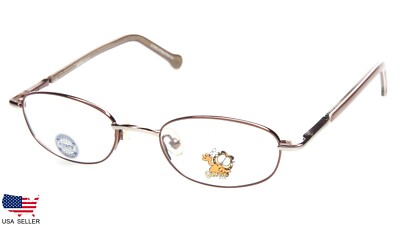 NEW GARFIELD 110 BRN BROWN EYEGLASSES GLASSES Kids FRAME 44-18-125 ...