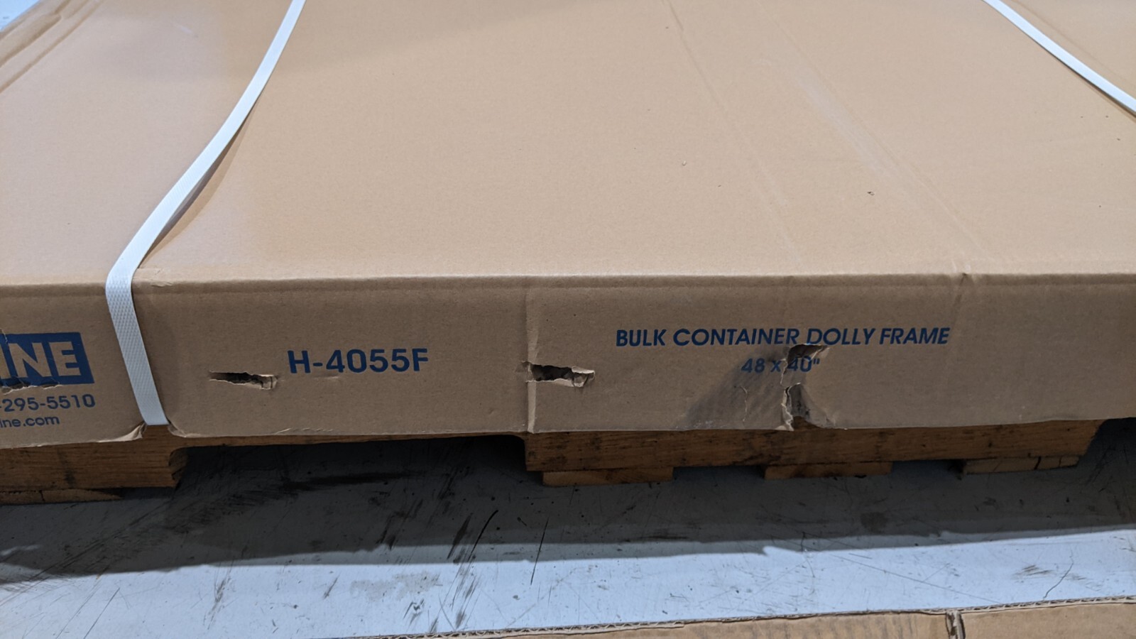 ULINE H-4055F Bulk Container Dolly 48"x40" w/5" Phenolic Casters | eBay