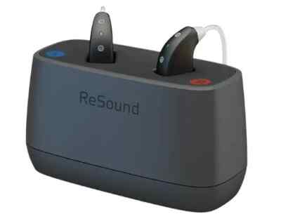 ReSound GN Hearing Aids Model C-1 w/ Remote 1 cord 2 Chargers & Extra ...