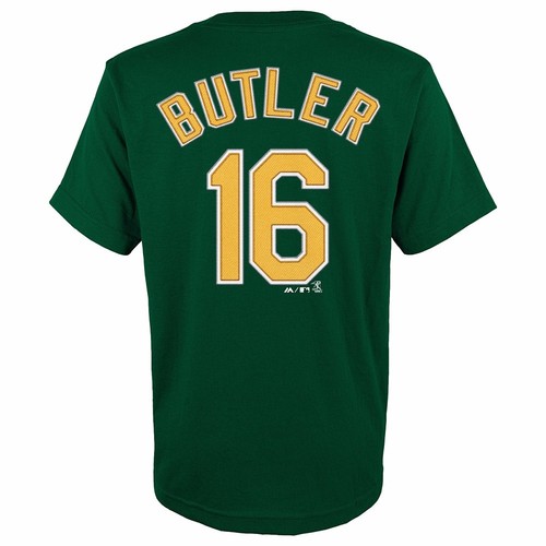 Billy Butler Oakland Athletics MLB Majestic YOUTH Green Player Jersey T ...