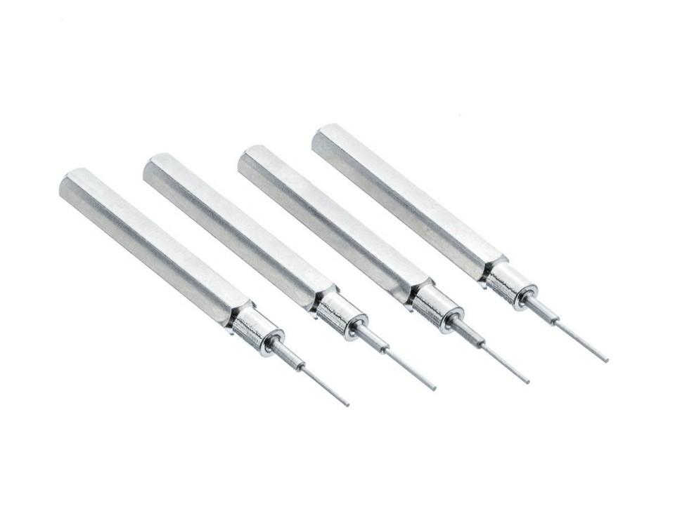 4pc Watch Chain Link Remover Punch Pin Set Watchmaker Tool - 0.7 0.8 0. ...