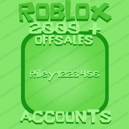 "Riley1223456" | 2009 🔥 | OG Roblox Rare Offsales + Limiteds 💎 ...