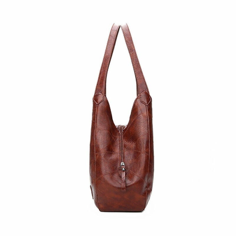 Women Designer Leather Shoulder Bag Large Capacity Ladies Handbag Hobo ...