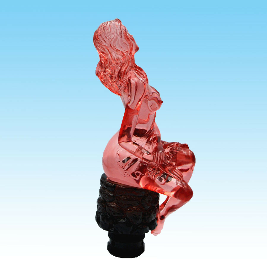 Clear Red Custom Hot Lady Girl Car Manual Stick Gear Shift Knob Lever ...