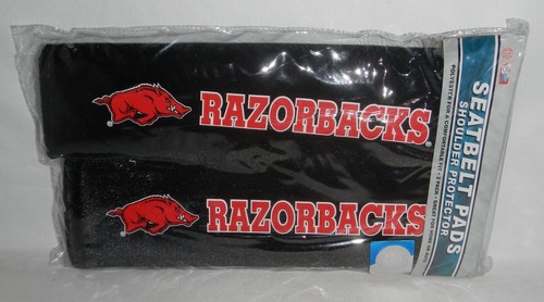 University of Arkansas UA Razorbacks Auto Car Seat Belt Shoulder Pads 2 ...