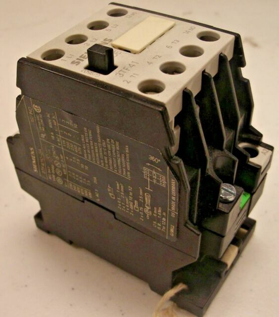 Siemens 3tf41 10-0ag2 120 Volt Coil Contactor Lightly for sale online ...