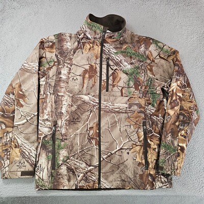 Columbia PHG Softshell Realtree Camo Hunting Jacket Mens Medium Fleece ...