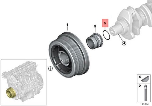 Genuine BMW X3 X5 X6 E60 E61 E63 E64 E65 E66 E70 O-Ring 39.4x2.2 11217804748 | eBay