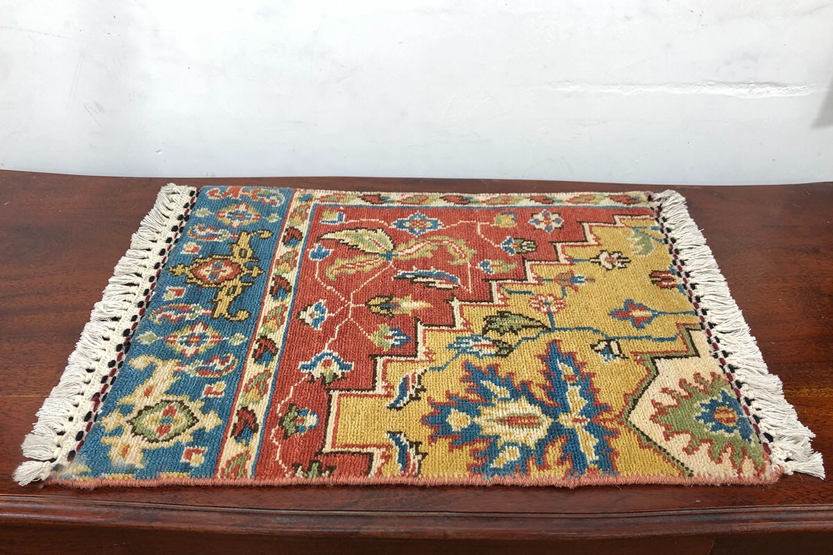 Wool Table Mats For Kitchen Handmade Red Rug Indoor & Outdoor Oriental ...