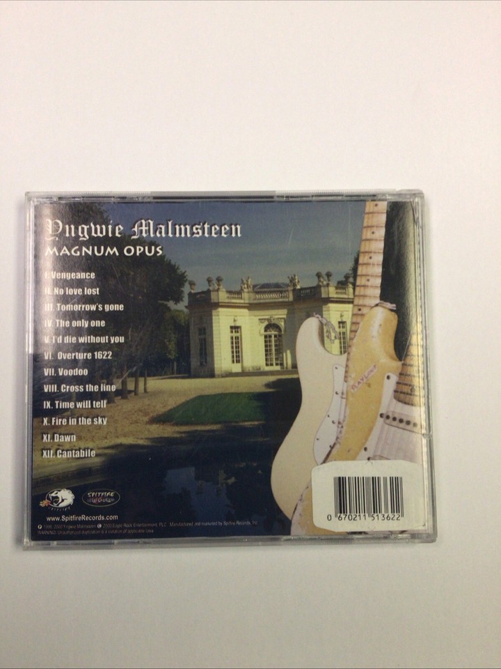 Magnum Opus by Yngwie Malmsteen (CD, 2000, Spitfire Records (USA ...