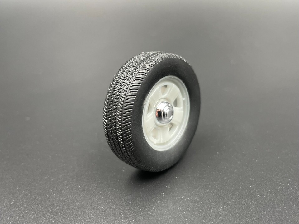 3D Printed 5-Spoke Police Wheels for 1:25 AMT Dodge Charger Pursuit ...