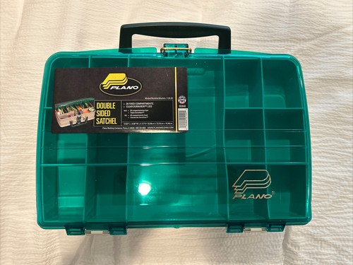 Plano 1120 Double Sided Satchel Tackle Fishing Box Organizer Bait Lure ...