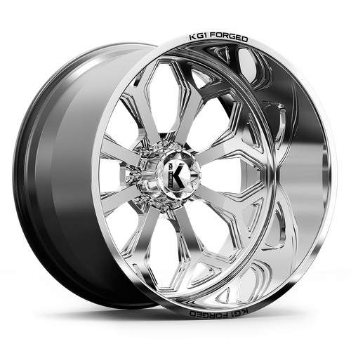 26x16 KG1 Forged KF008 Knox Polished FORGED Wheels 8x180 (-101mm) Set ...