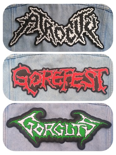 Gorguts Gorefest Atrocity embroidered logo back patch pestilence ...