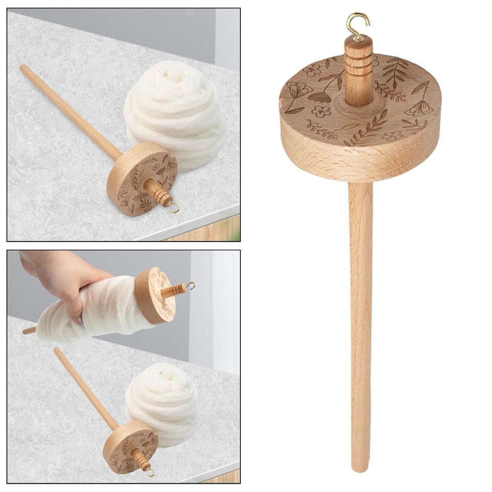 Drop Spindle Top Whorl 12.80inch Handmade Spindles Portable Wheel ...