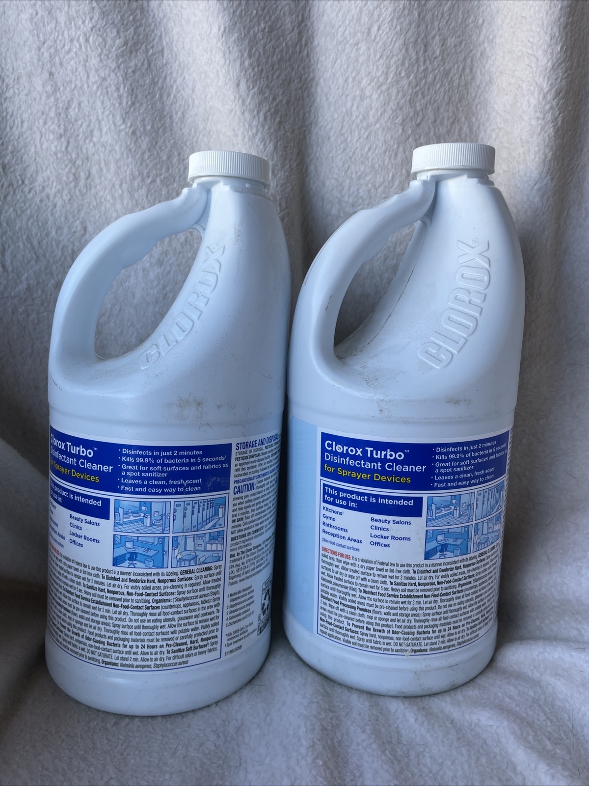 2 Pack Clorox Turbo 64 oz. Bleach Disinfectant Cleaner for Sprayer ...