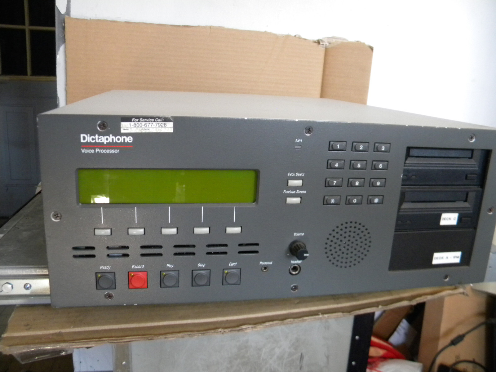 Vintage Dictaphone Voice Processor 31230-032- complete populated & tape ...