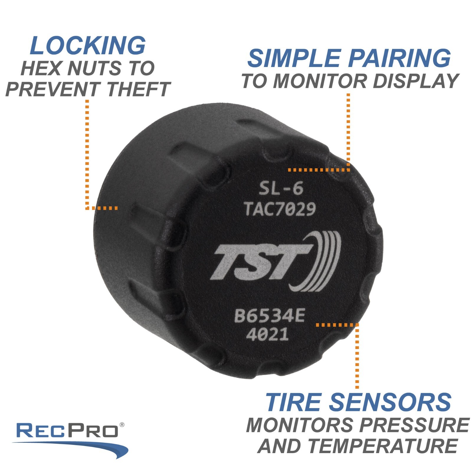 RV TPMS System Tire Pressure Sensor Caps 2-Pack | eBay