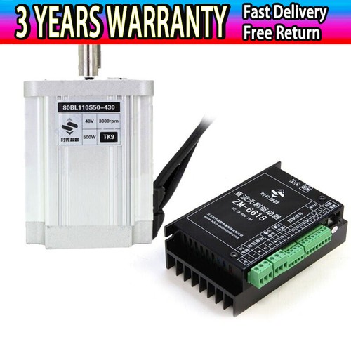 80BL 48V 500W High Power DC Brushless Motor 3000RPM HighSpeed BLDC ...