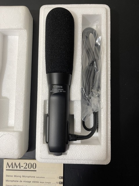 Canon Stereo Mixing Microphone MM-200 Mic Canon Video Camera Camcorders ...