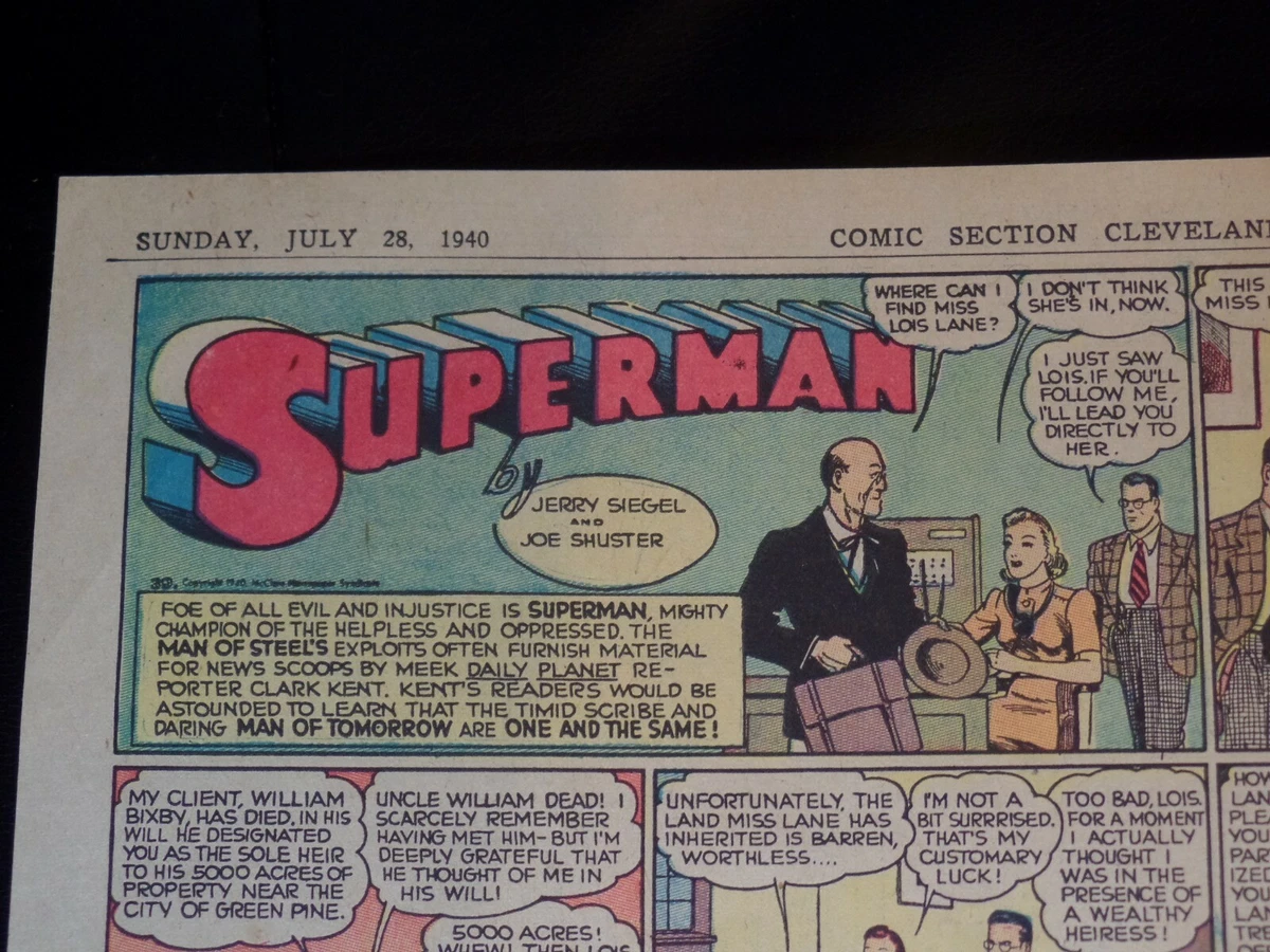 Superman Comic Strip Color