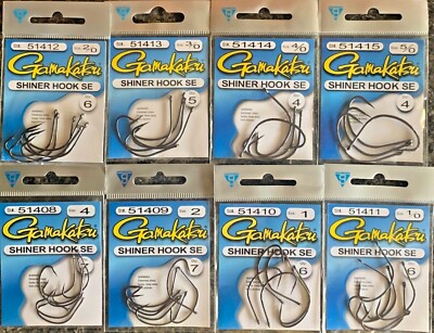 Gamakatsu Shiner Hook SE Kahle Style 8 Sizes to Choose From | eBay ...