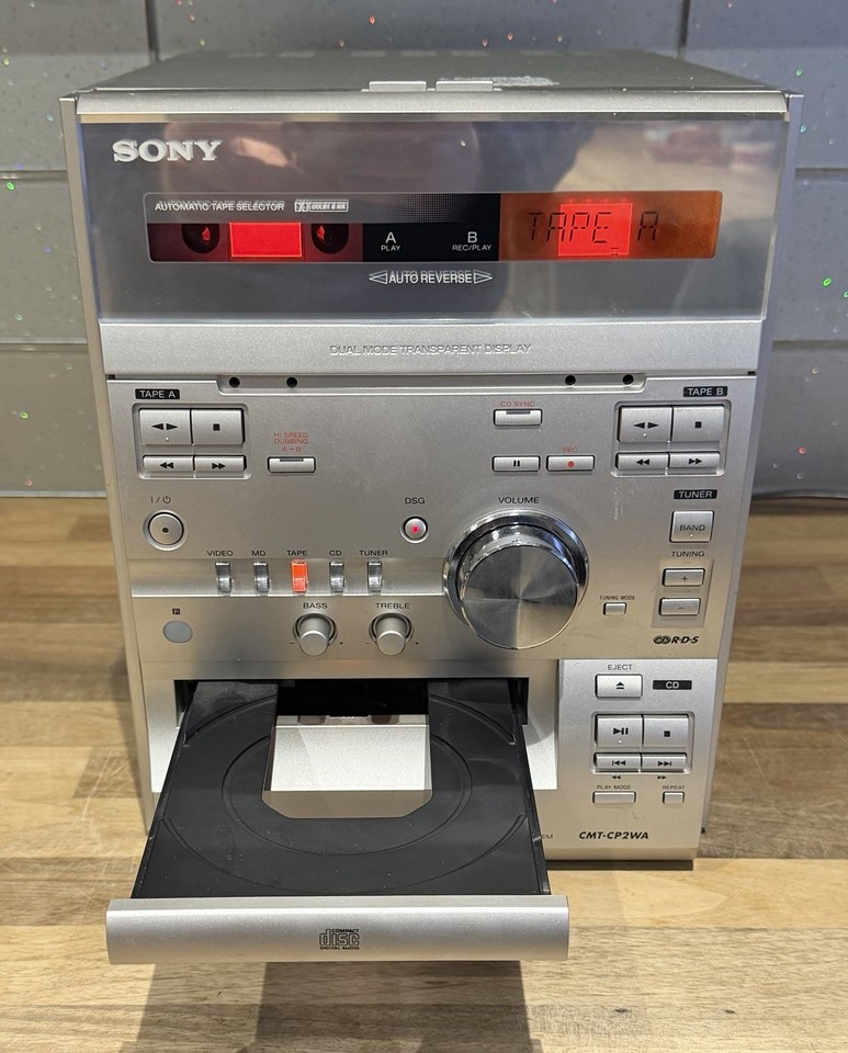 Sony CMT-CP2WA Micro HiFi Component System CD Cassette Player Radio ...