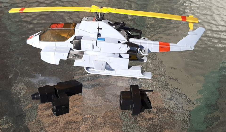 1985 Hasbro Transformer G1 Whirl Helicopter & Weapons Near Complete ...