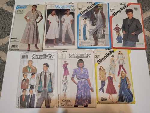 Vintage 80s Simplicity Sewing Patterns Lot Of 15 | eBay