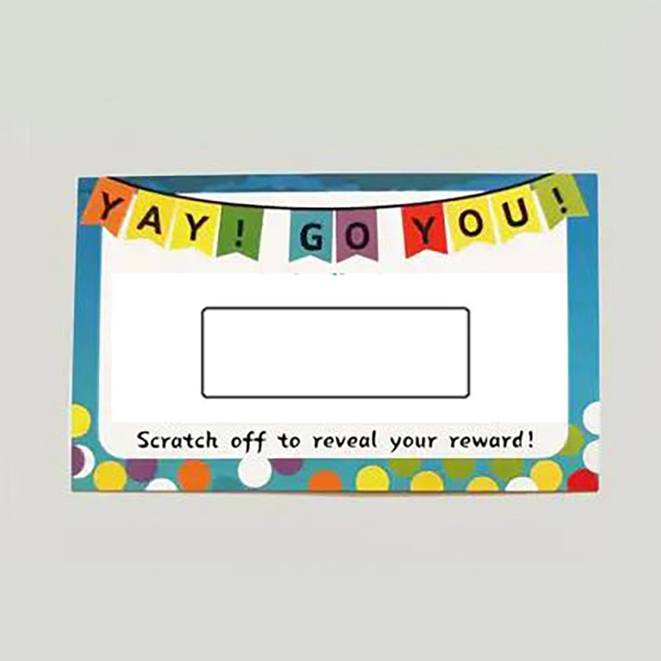 100 Sheets Scratch Off Decal Scratch Off Sealing Label for Scratch Off ...