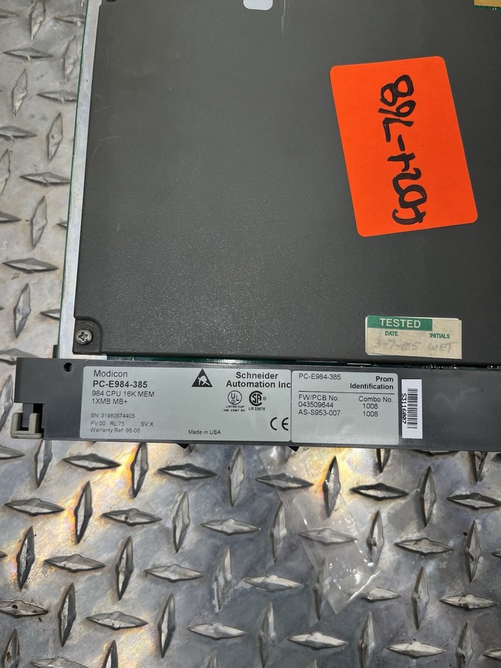 Modicon PC-E984-385 984 Programmable Controller CPU Schneider Automation PLC | eBay