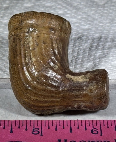 VINTAGE PAMPLIN VIRGINIA FACTORY CLAY TRADE TAVERN PIPE GLAZED FREE ...