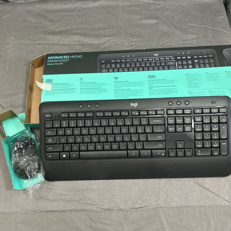 Logitech MK540 (920-008671) Wireless Keyboard and Mouse Combo *read ...