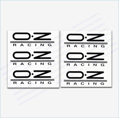 x6 OZ Racing Alloy Wheel Spoke Rim High Cast Vinyl Decals Stickers Set ...