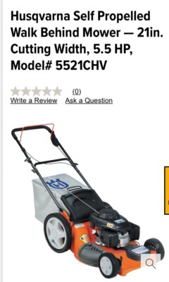 Husqvarna Push Mower Model 5521 CHVB Misc Parts ( Used ) | eBay