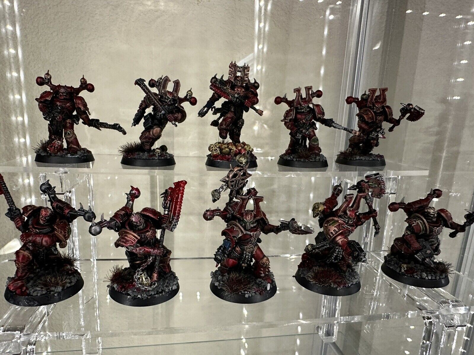 Warhammer 40K "World Eaters" Khorne Berserkers Professionally Painted ...