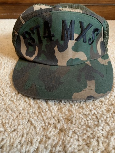 Vintage 374 MXS Snapback Camo Trucker Hat Air Force Military | eBay