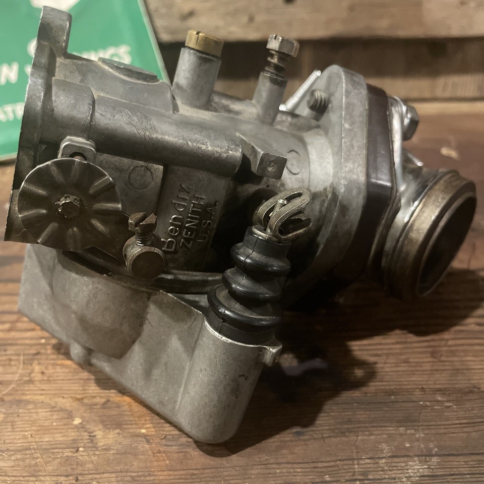 Zenith- Bendix 13478 Chrome Intake Carburetor, 38mm w/ Adjustable Main ...