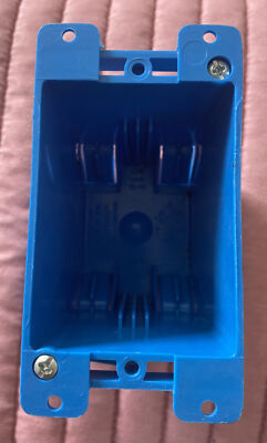 PVC Outlet Switch Box Blue - 4-1/8 In. Length 20 Cubic In. Volume ...