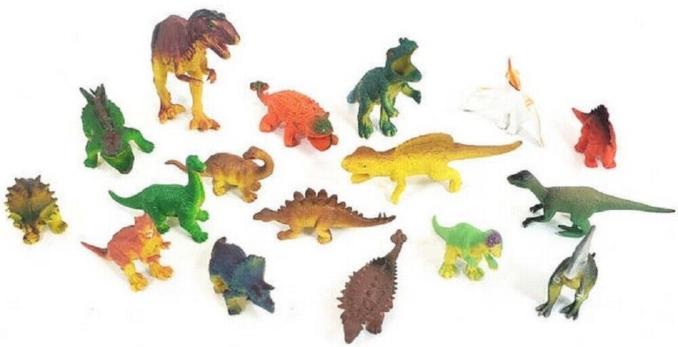 HGL 17 PIECE DINOSAUR TUB - SV21303 JURASSIC PREHISTORIC T-REX WILDLIFE ...