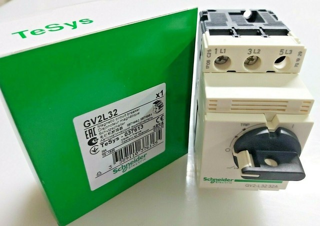 Schneider Electric Gv2l32 Magnetic Circuit Breaker 32a TeSys 037613 for ...