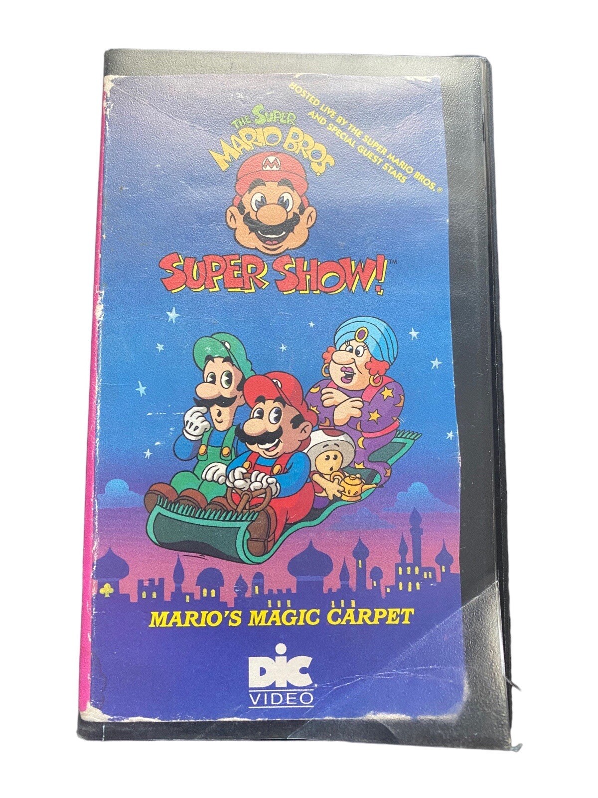 VTG Super Mario Bros. Brothers Super Show Marios Flying Carpet VHS 1989 ...
