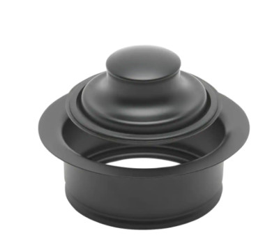 Glacier Bay Garbage Disposal Rim & Stopper Stainless Steel Matte Black ...