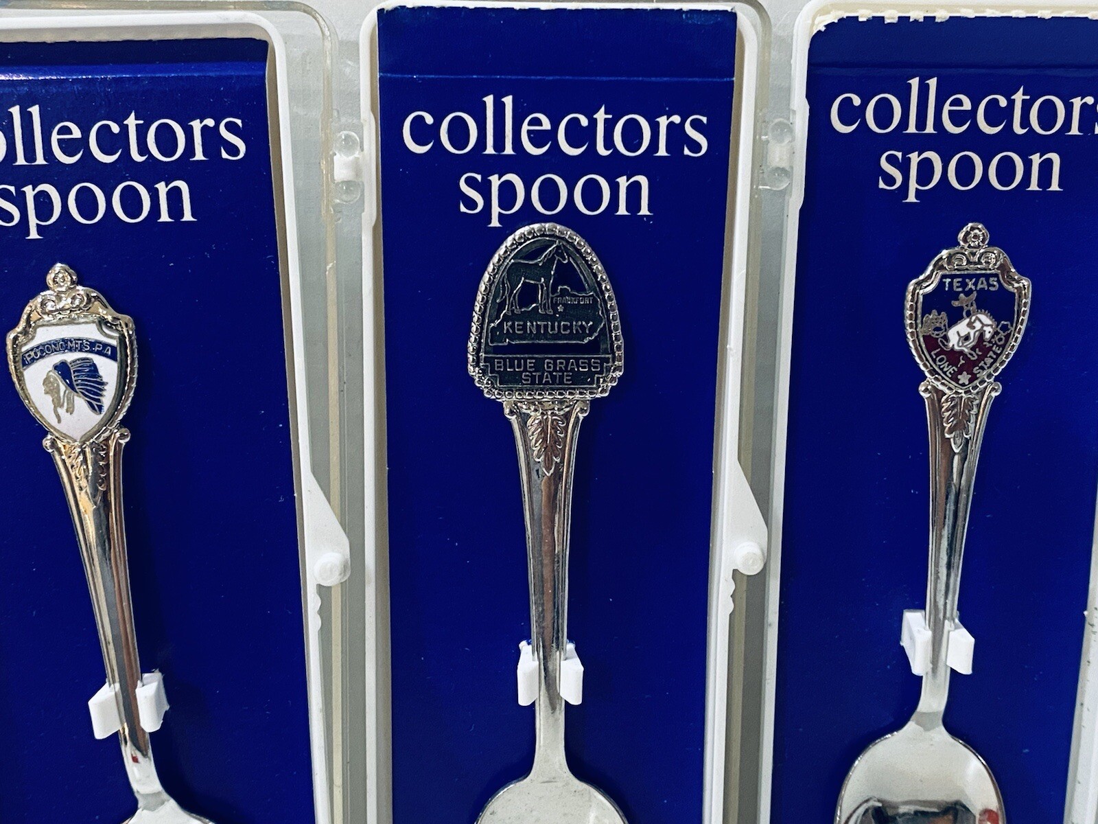 Lot of 9 State Vintage Collector Souvenir Spoons in Original Boxes ...