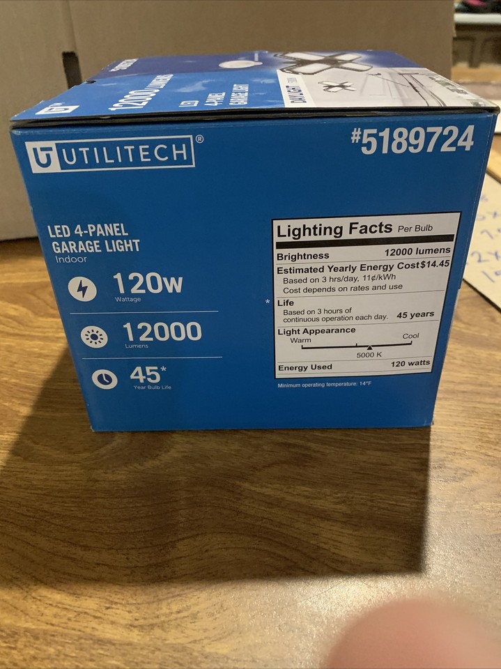 12000 Lumens Led 4 Panel Garage Lights | eBay